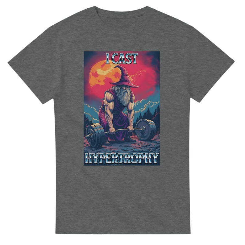 I Cast Hypertrophy! Swole Wizard Gym T-shirt, Dnd Player Gift - Etsy