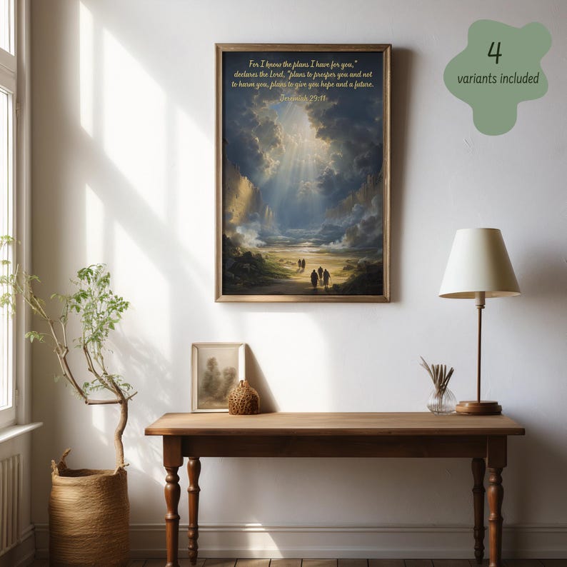 Boho Christian Art – Jeremiah 29:11 “hope and a Future” | Radiant ...