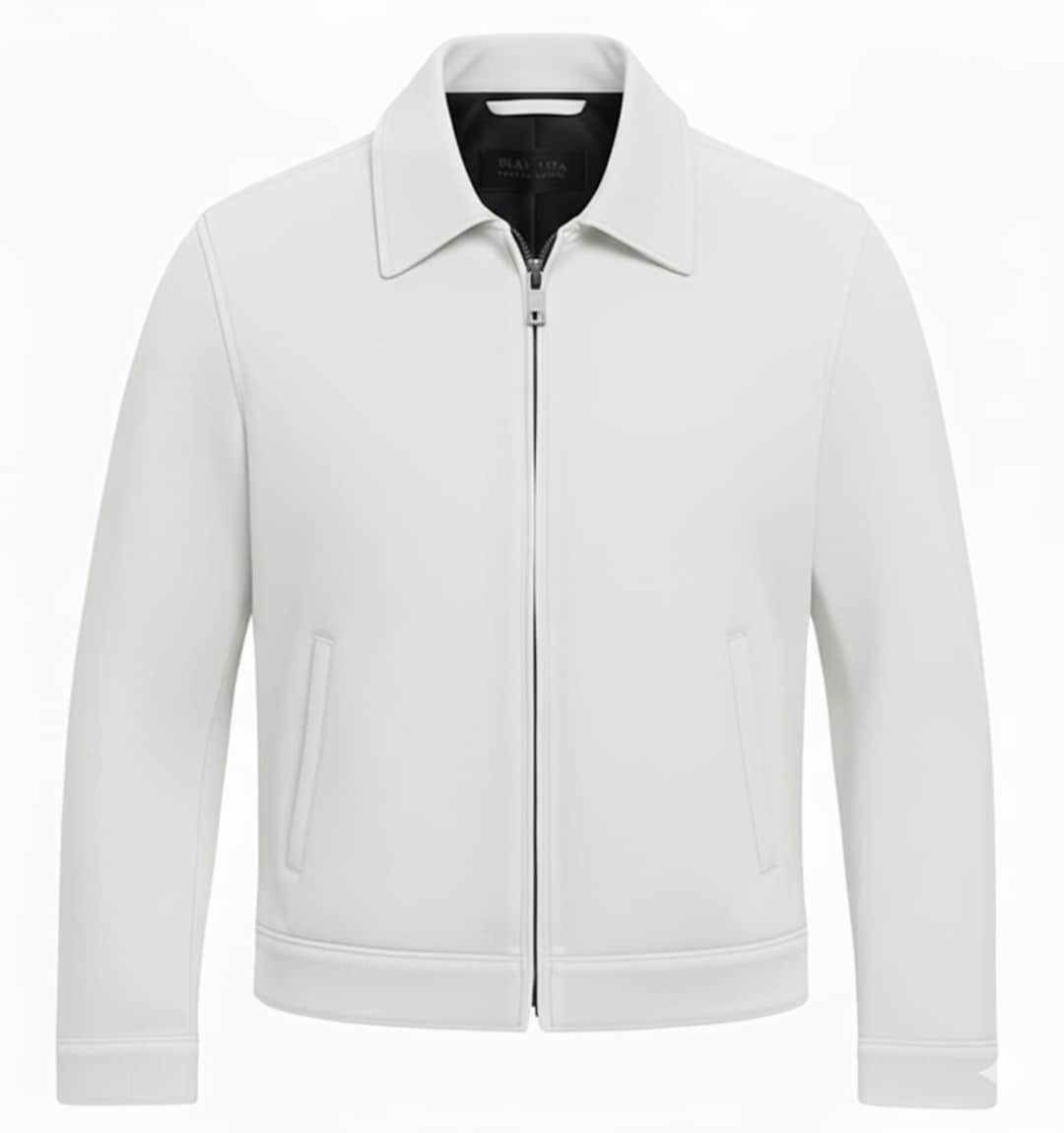 Men's White Suede Leather Biker Jacket | Handmade Retro Outerwear | Men ...