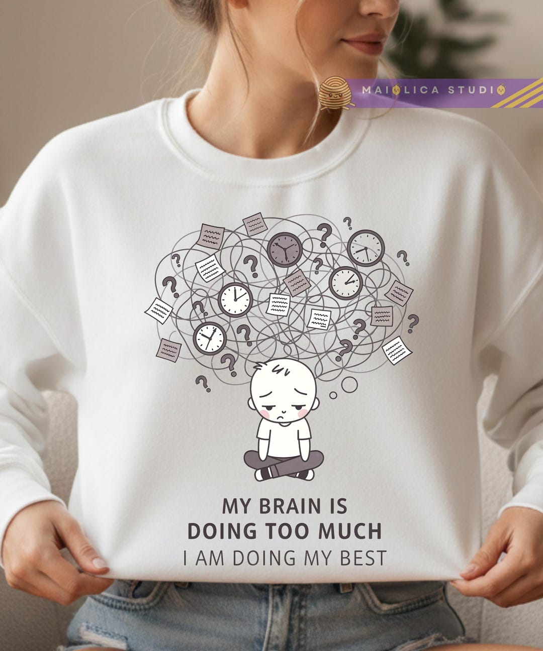 My Brain is Doing Too Much PNG, ADHD Awareness Sublimation ...