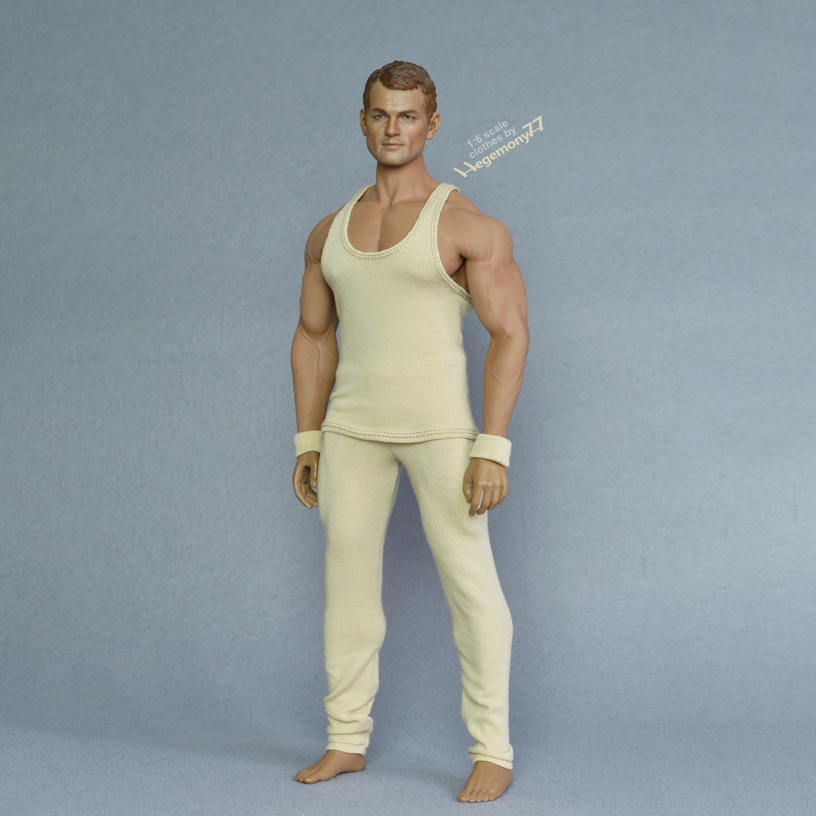 1/ 6th Scale XXL Beige Tank Top Vest for Phicen Tbleague M34 M35 and ...