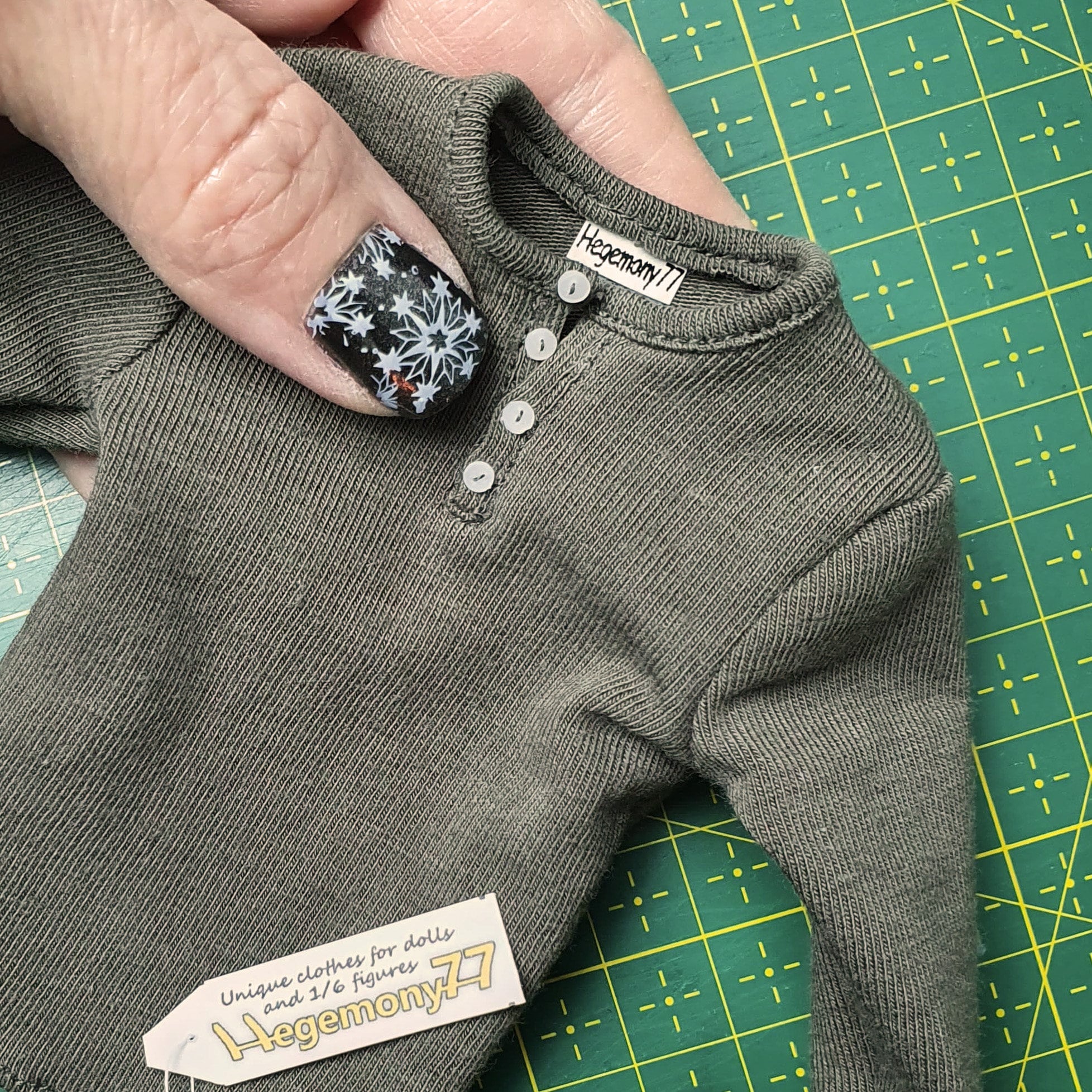 1/ 6th Scale Henley Shirt Inspired by Dexter Morgan for 12 | Etsy