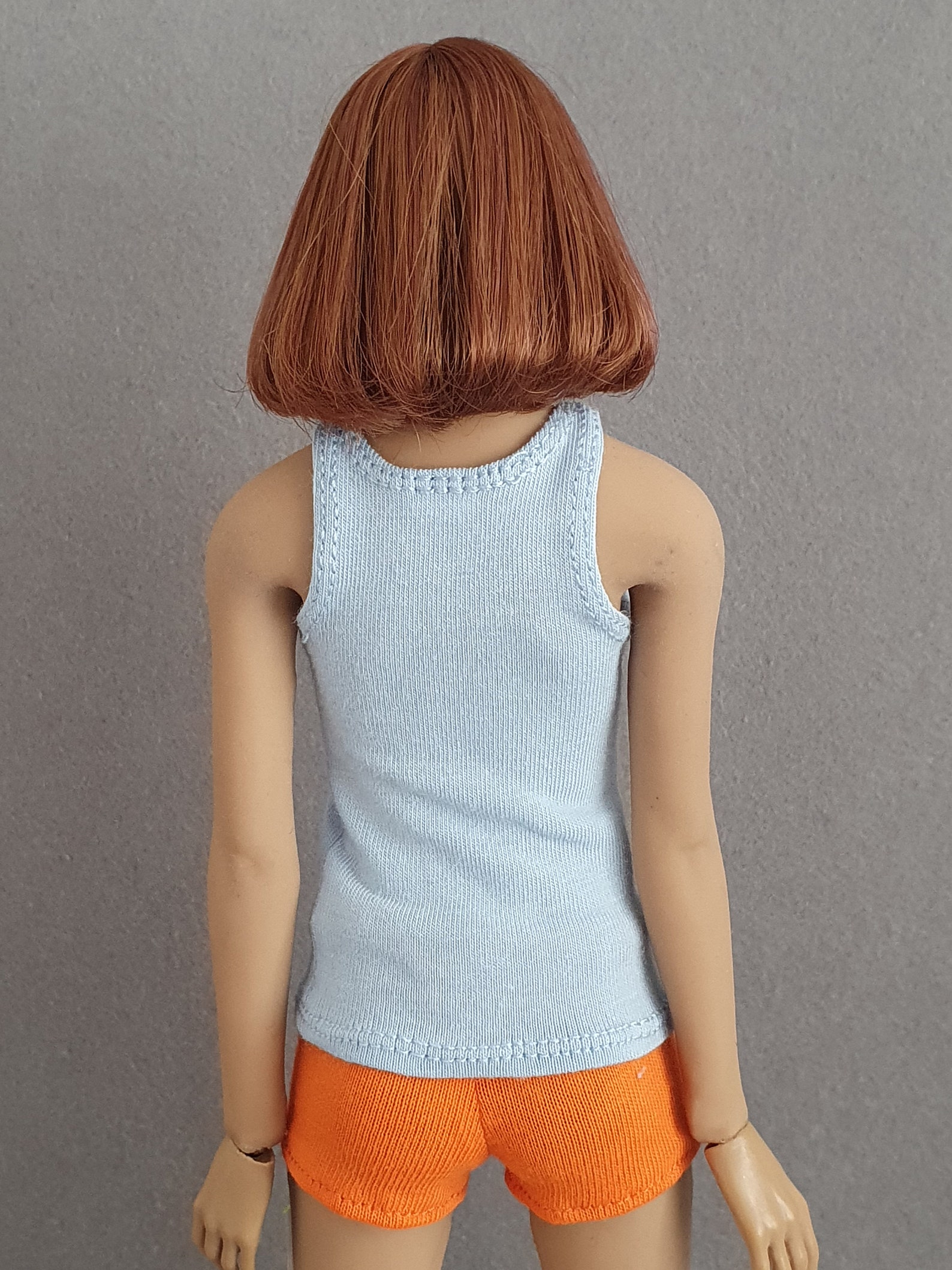 1/6th Scale Light Blue Tank Top Fits: Female Figures and Dolls for ...