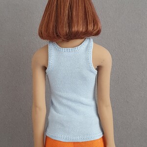 1/6th Scale Light Blue Tank Top Fits: Female Figures and Dolls for ...