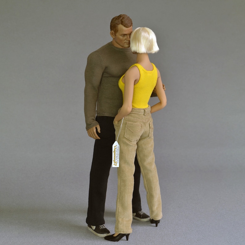 1/6th Scale Yellow Tank Top Fits: Female Figures and Dolls for Example ...