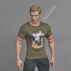 1/ 6th Scale GI JOE Duke I Go Commando T-shirt Fits ~ 12 Inch ...