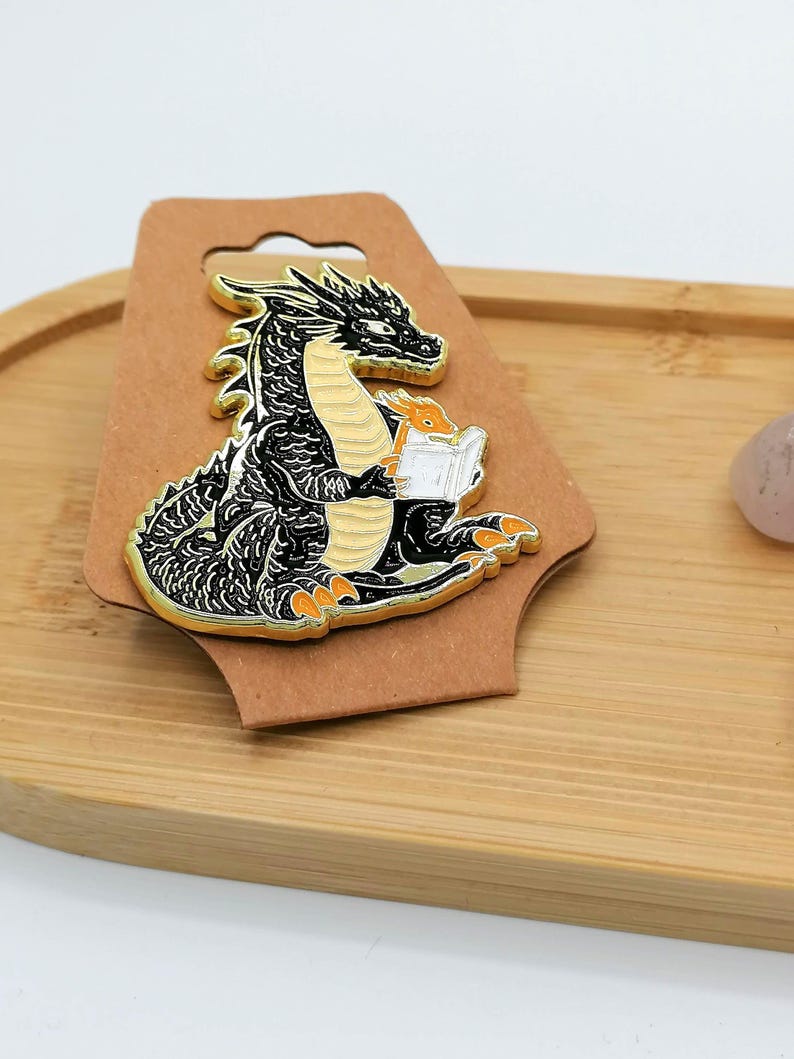 Fourth Wing Inspired Dragon Pin – Tairn and Andarna Romantasy Gift for ...