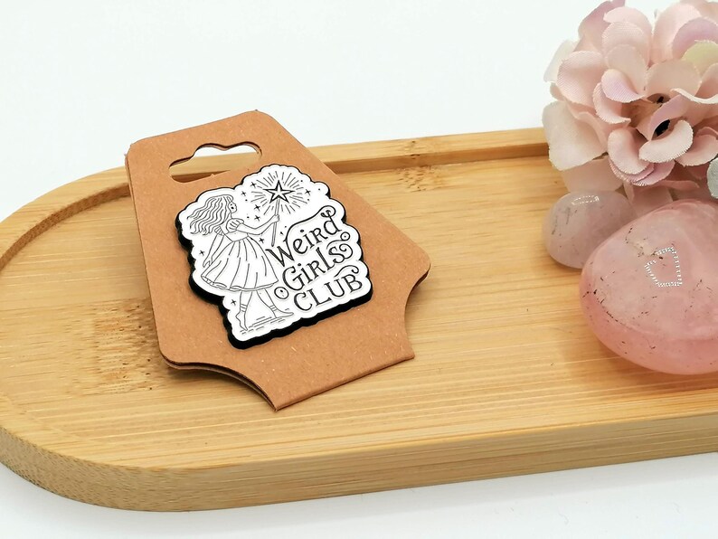 Weird Girls Club Button | Feminist Pin for Witches | Extraordinary ...