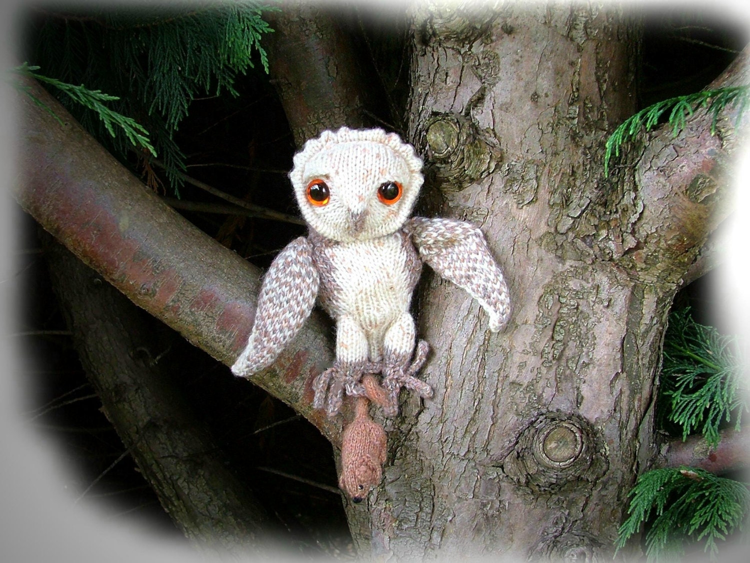 BARN OWL Toy Knitting Pattern by Georgina Manvell Pdf Download - Etsy UK