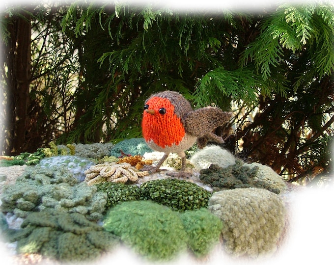 CHRISTMAS ROBIN REDBREAST Toy Knitting Pattern by Georgina - Etsy