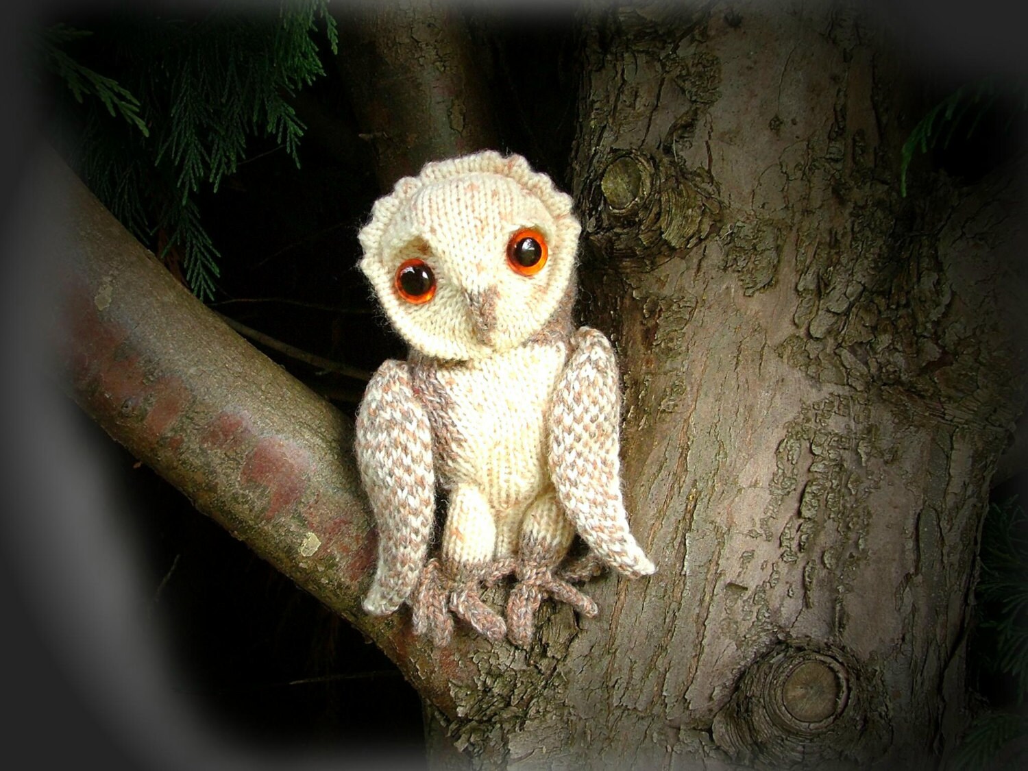 BARN OWL Toy Knitting Pattern by Georgina Manvell Pdf Download - Etsy UK