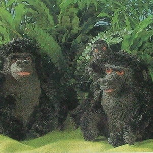 MOUNTAIN GORILLA Toy Knitting Pattern by Georgina Manvell Pdf Download ...