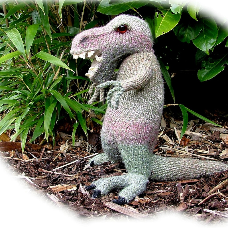 Dinosaur Knitting Pattern - Etsy