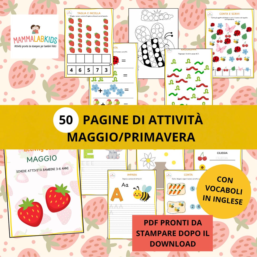 Activity Book May 3-6 Years | Printable Preschool Activity Sheets (PDF ...