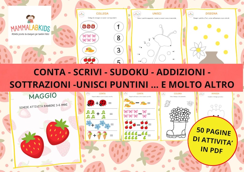 Activity Book May 3-6 Years | Printable Preschool Activity Sheets (PDF ...