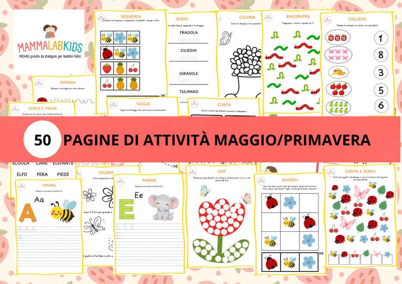 Activity Book May 3-6 Years | Printable Preschool Activity Sheets (PDF ...