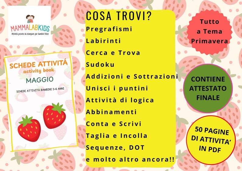 Activity Book May 3-6 Years | Printable Preschool Activity Sheets (PDF ...