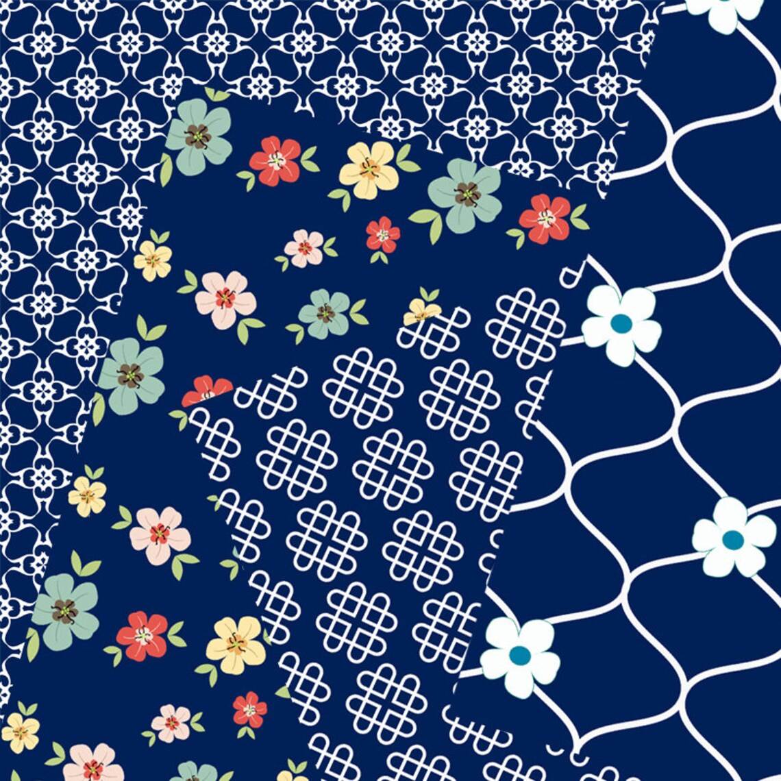 Navy Blue Digital Paper - Scrapbooking Paper, Digital Downloads ...