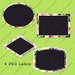 Floral Labels Digital Label Clip Art Labels Watercolor - Etsy