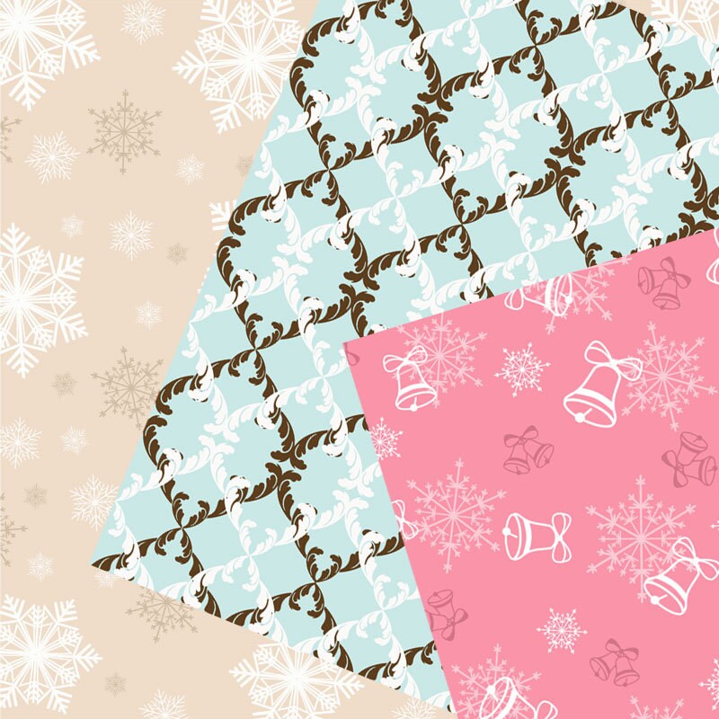 Instant Download Christmas Digital Paper Scrapbook Paper | Etsy