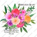 Flower Clipart Watercolour Peonies and Roses, Watercolor Floral Clip ...