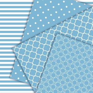 Instant Download - Dusk Blue Digital Paper, Scrapbooking Paper ...