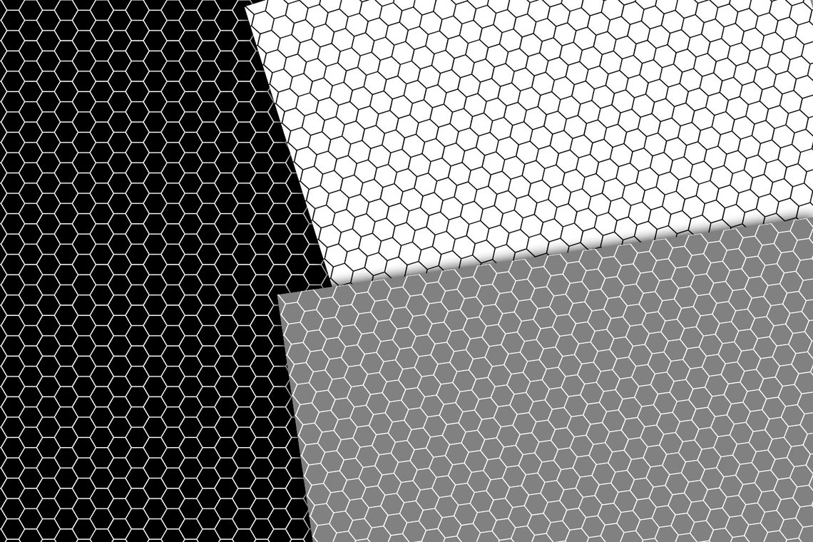 Honeycomb Digital Paper Honeycomb Pattern Hexagonal Digital - Etsy