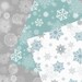 Snowflakes Digital Paper - Digital Scrapbooking Paper Pack, Printable ...