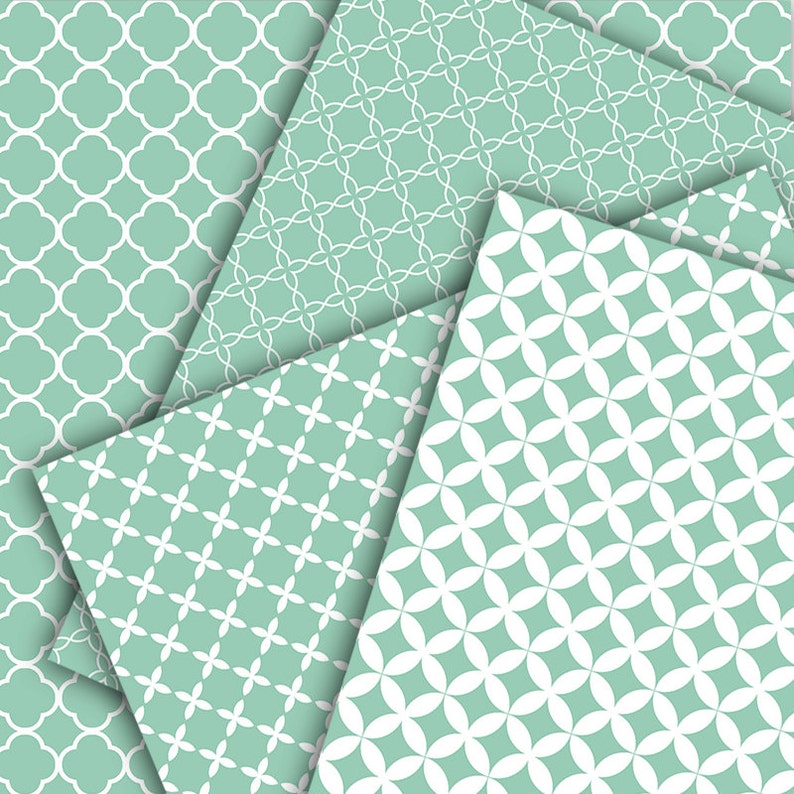 INSTANT DOWNLOAD - Grayed Jade Digital Papers, Digital Downloads ...