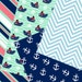 Nautical Scrapbooking Paper Digital Papers Pack Digital - Etsy