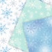 Snowflake Scrapbook Paper - Christmas Digital Paper, Watercolor ...