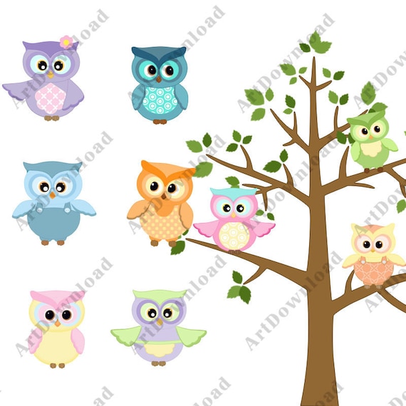 Cute School Owl Clip Art