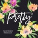 Watercolor Floral Clipart - Hand Painted Floral Clipart, Watercolor ...