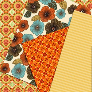 Autumn Digital Scrapbooking Paper, Fall Digital Paper, Digital ...