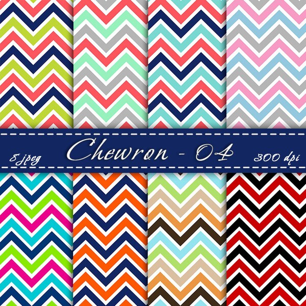 Chevron Scrapbook Paper - Etsy