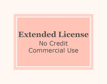 Extended Commercial License for Commercial Use Clipart for - Etsy