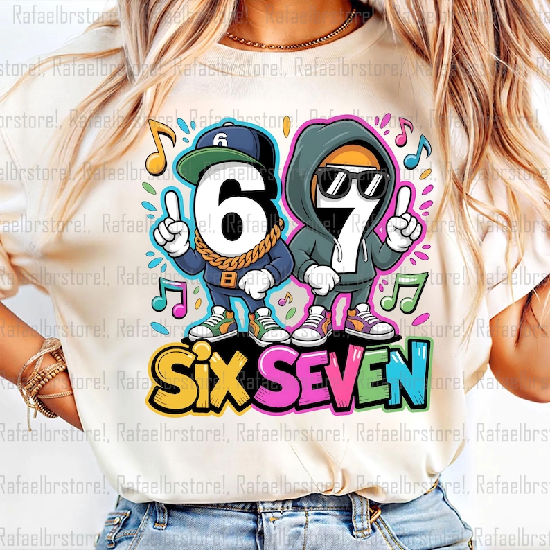 Six Seven PNG, 6-7 Meme PNG, Funny Six Seven Cartoon Characters Clipart ...