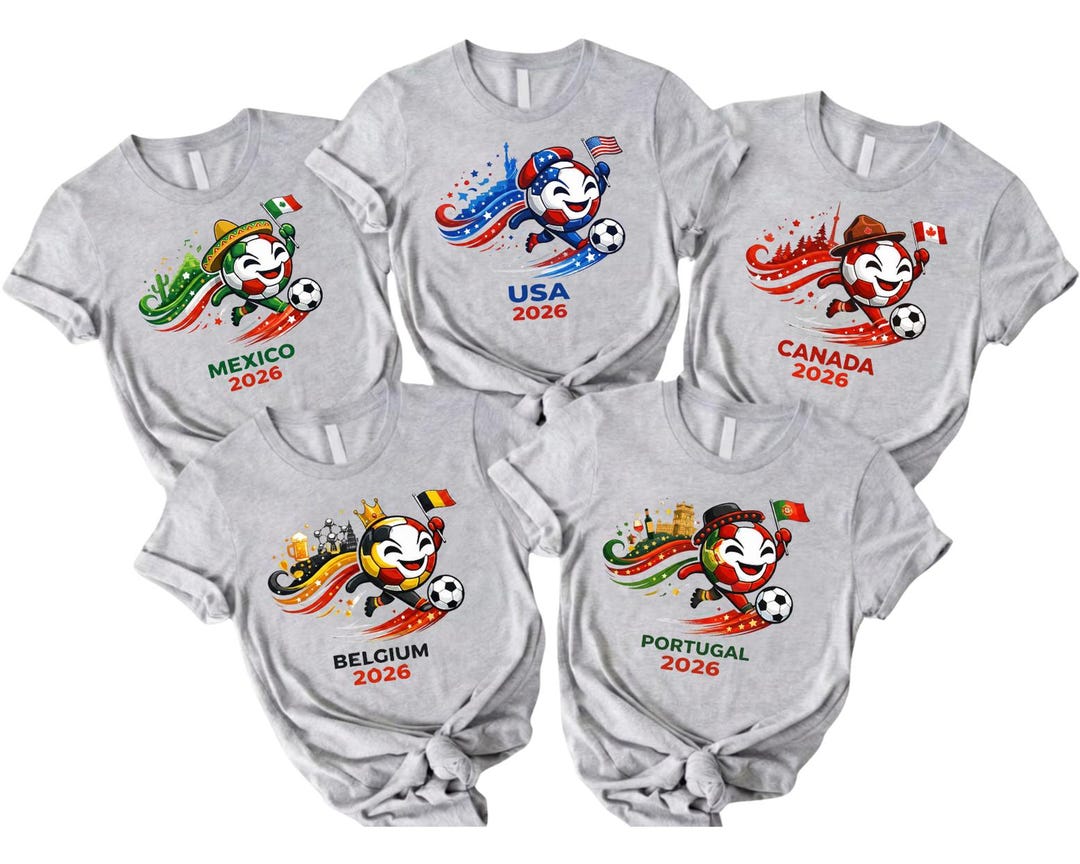 World Cup 2026 Country Icons Shirt, 2026 World Cup USA T-shirt, Soccer ...