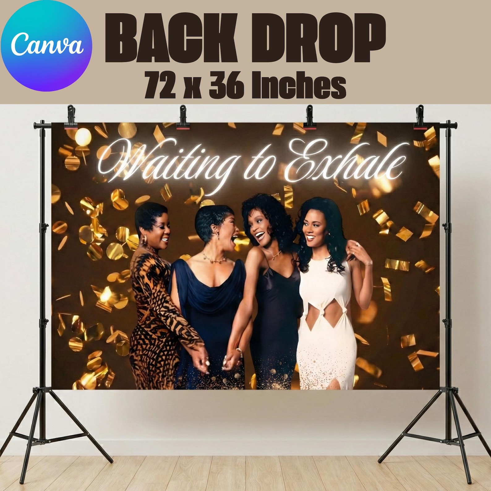 Waiting to Exhale Event Banner, Print Ready, Digital Download, 72 X 36 ...
