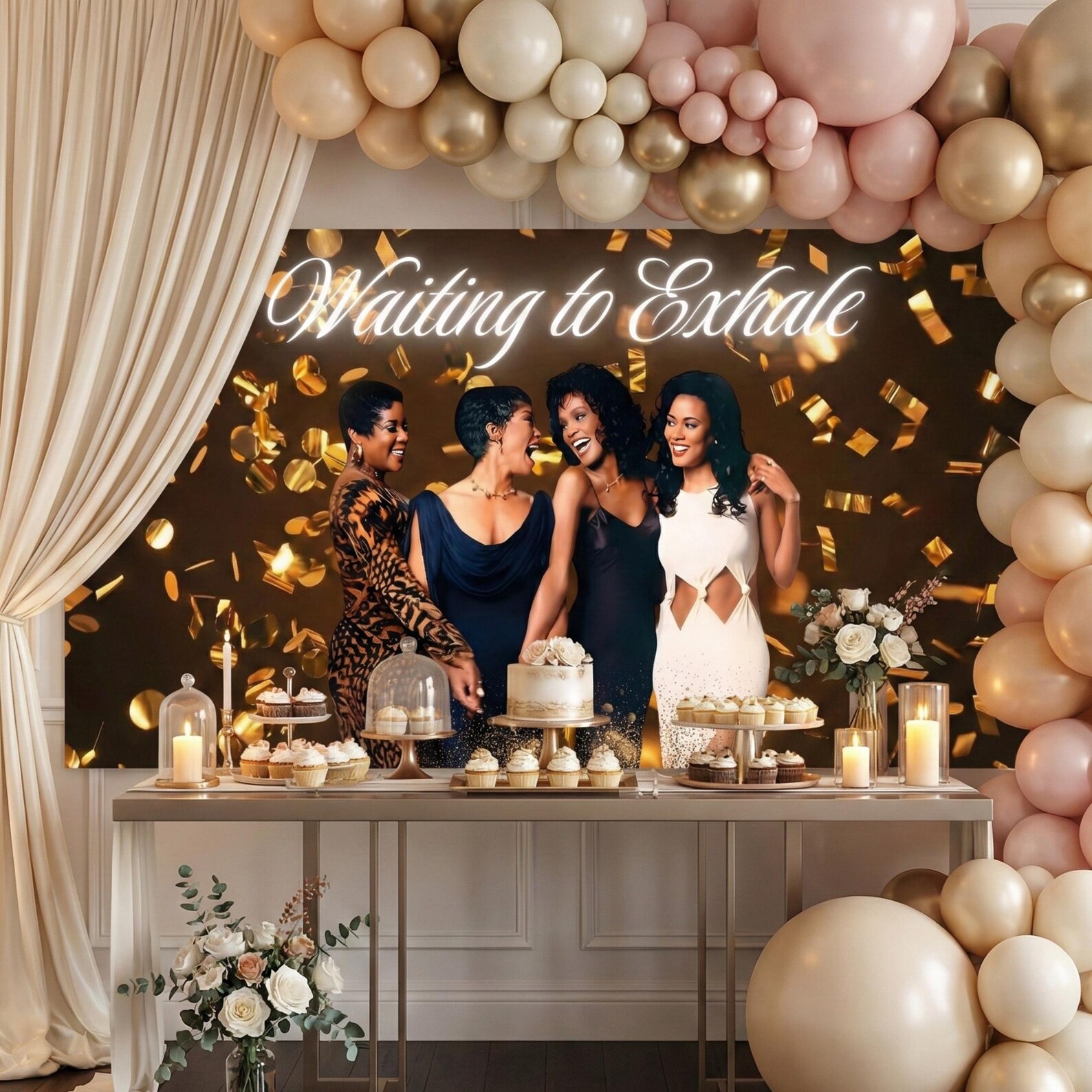 Waiting to Exhale Event Banner, Print Ready, Digital Download, 72 X 36 ...