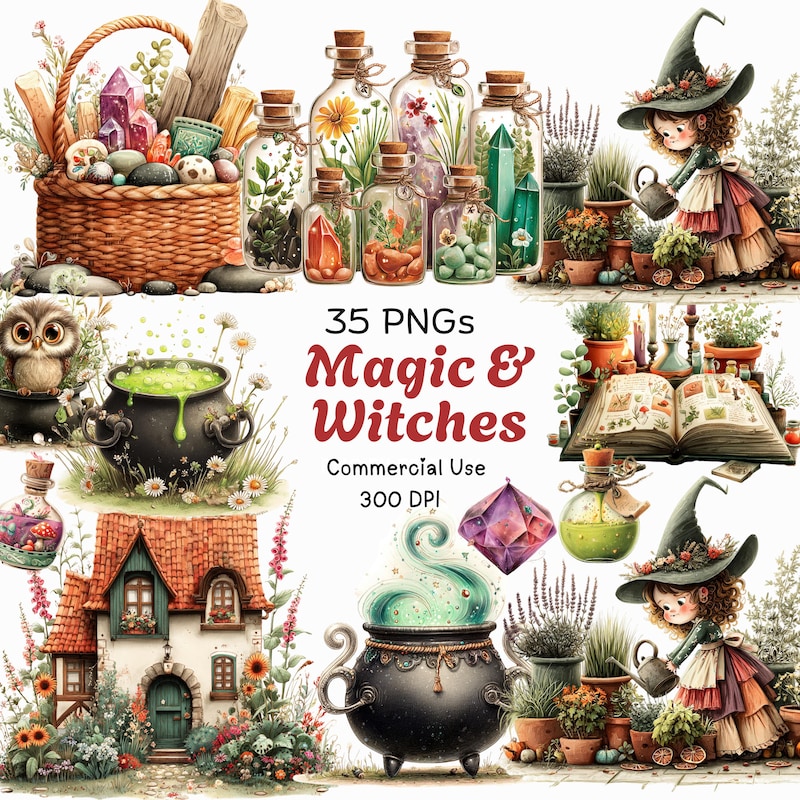 Whimsical Lady Clip Art - Etsy UK