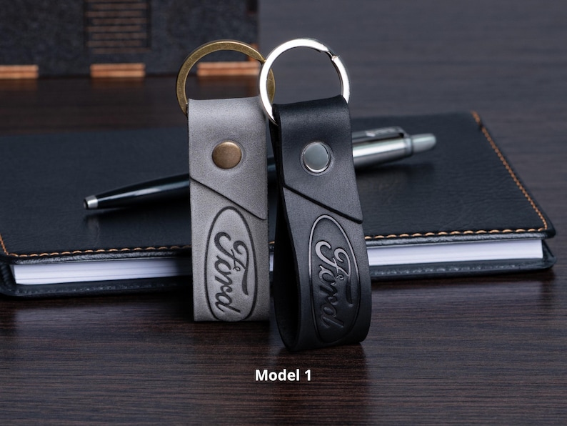 Leather FORD Keychain Leather Keyring Premium Car Key Ring - Etsy