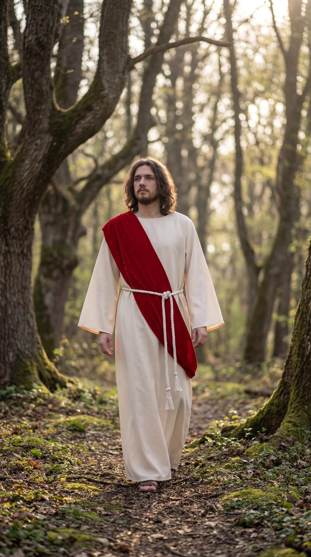 Men's Ancient Greek Toga Costume Robe, Roman Priest Outfit, Monk Robe ...