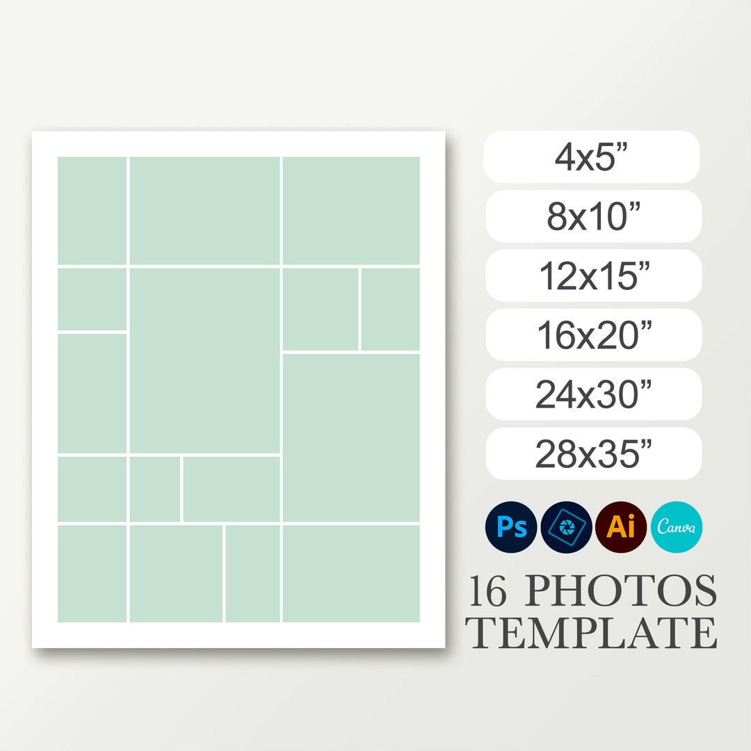 Photoshop Storyboard for 16 Photos. Celebration of Life. Funeral ...