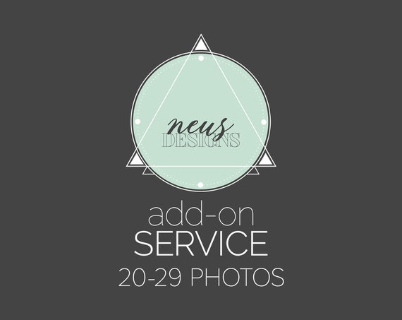 ADD ON 20 to 29 Photos. Custom Template Photo Collage | Etsy