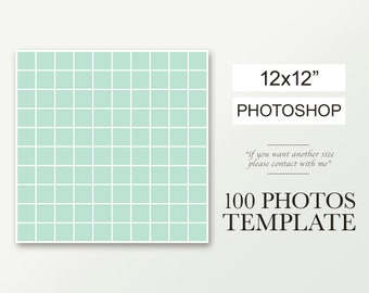 12x12 Photo Collage Template for 12 Pictures Photo Collage - Etsy