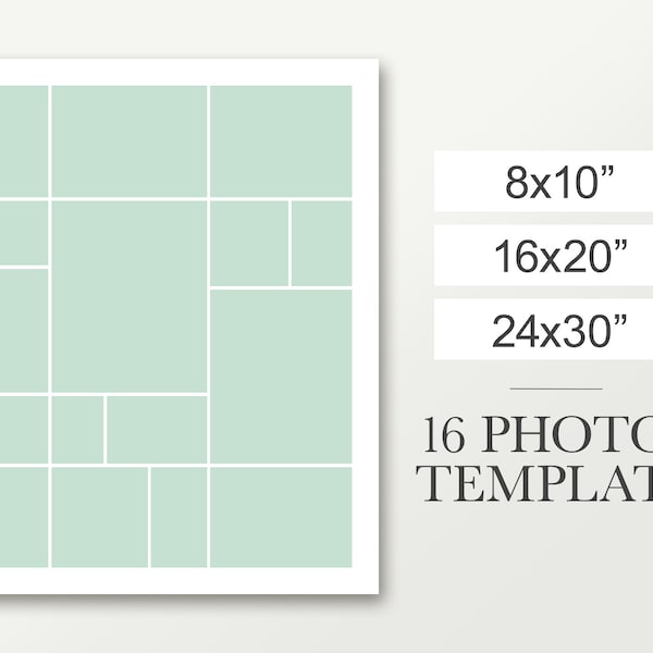 Photo Collage Mat 16x20 - Etsy