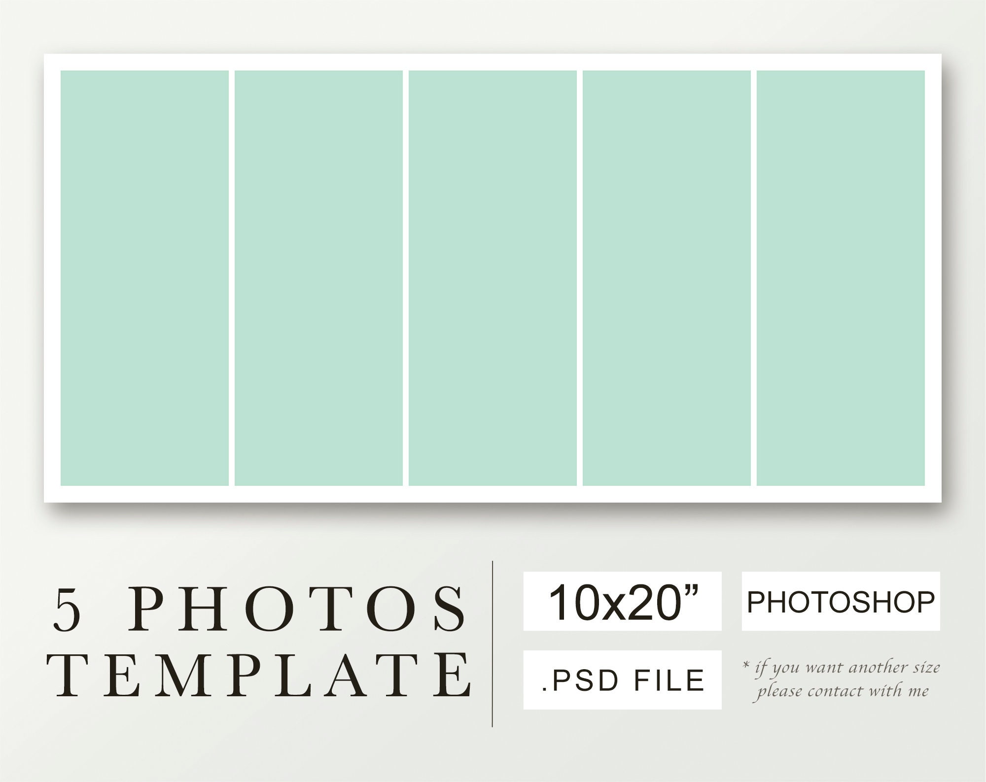 ref 8x10005 Photo collage template Storyboard 4x5 8x10 16x20 32x40 ...