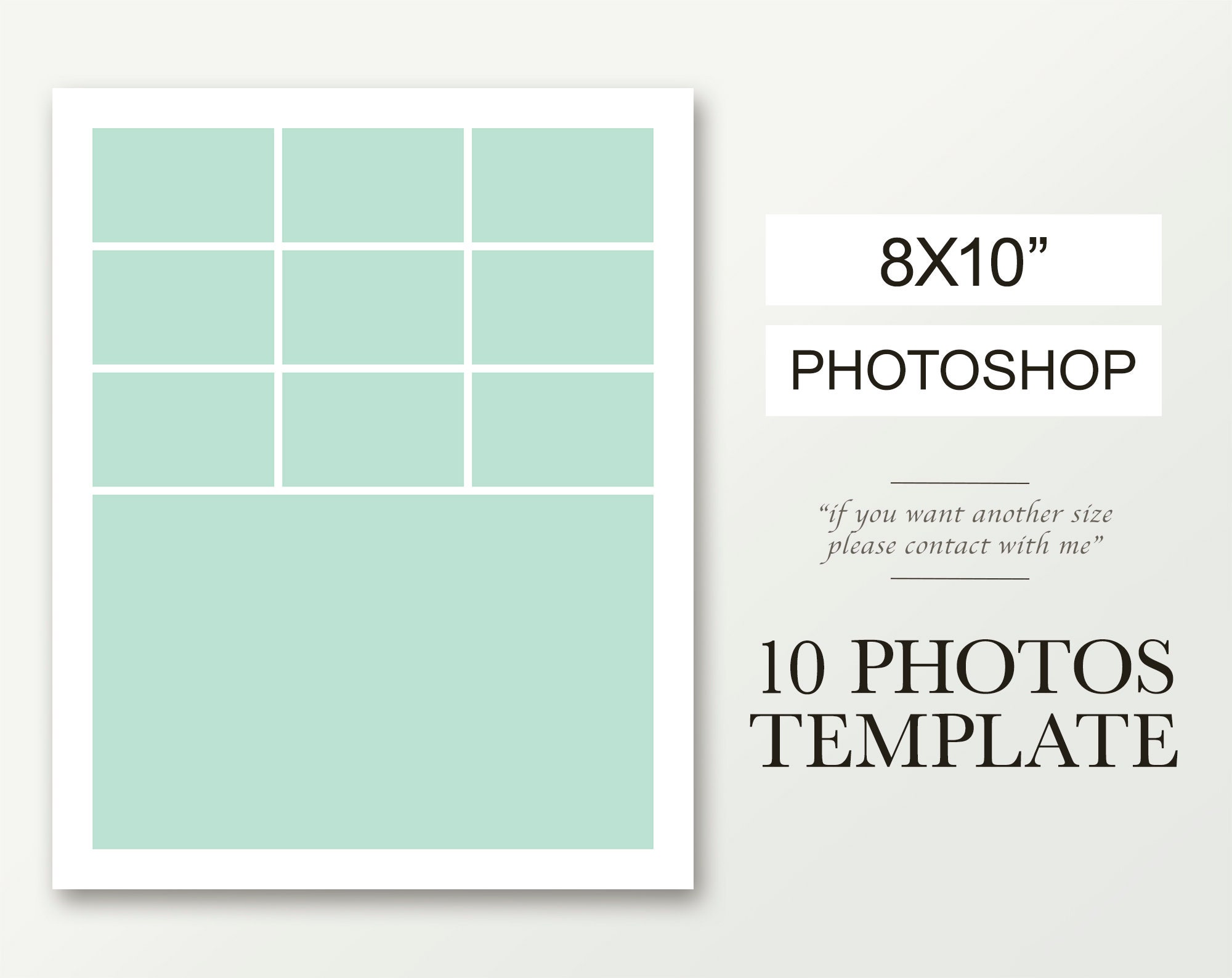 Graphic Design Photographer Template 8x10 Collage 16x20-15 Templates ...