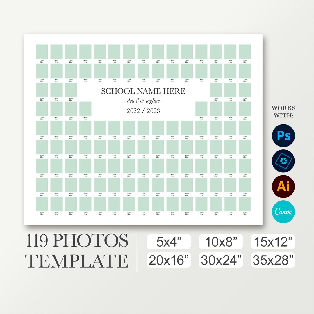 Composite School Template for 119 Photos. Academy Class Of. University ...